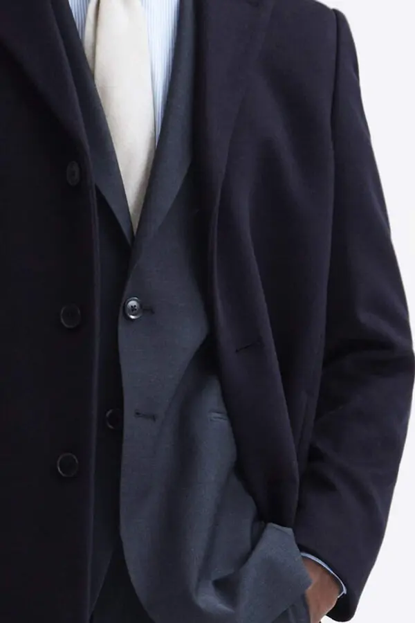 REISS Gable Wool-blend Epsom Overcoat