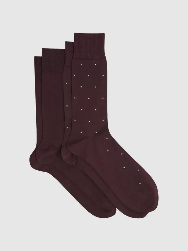 REISS 2 Graham Socks - Bordeaux