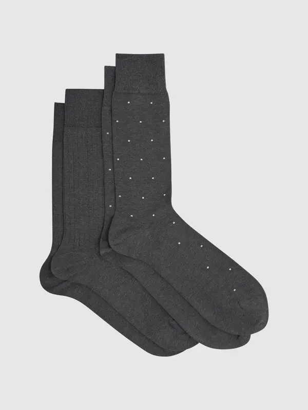 REISS 2 Graham Socks - Charcoal