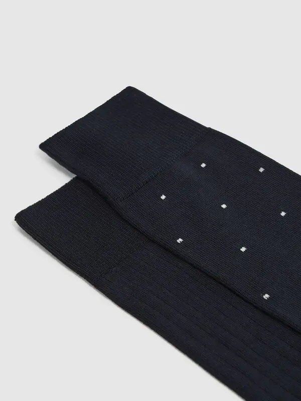 REISS 2 Graham Cotton-blend Socks