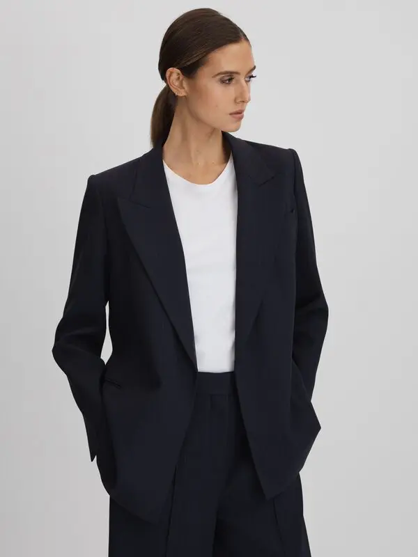 REISS Willow Wool-blend Pinstripe Blazer
