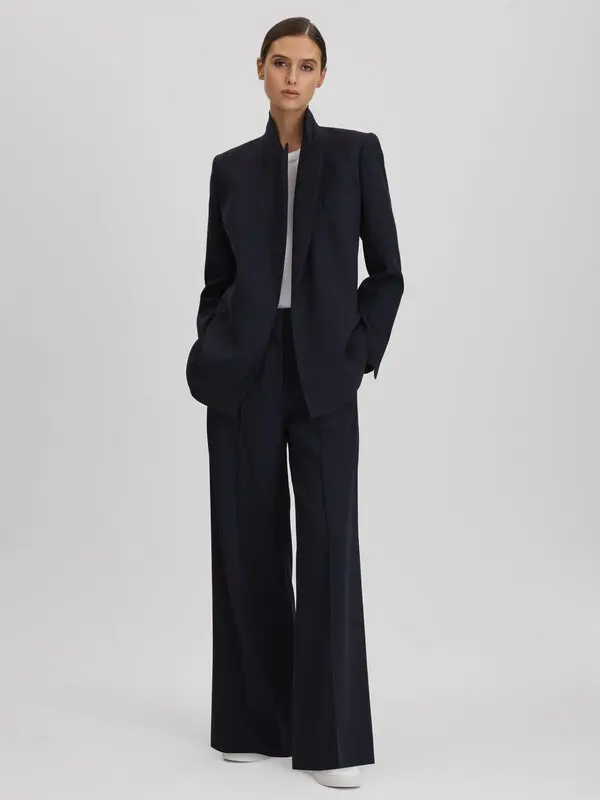 REISS Willow Wool-blend Pinstripe Blazer