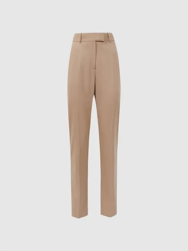 REISS Marlie Slim Fit Wool Blend Trousers