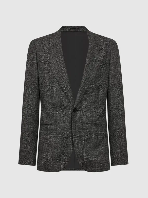 REISS Croupier Slim Fit Wool Single Breasted Blazer