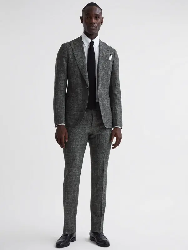 REISS Croupier Slim Fit Wool Single Breasted Blazer