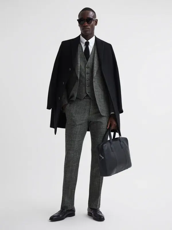 REISS Croupier Slim Fit Wool Single Breasted Blazer