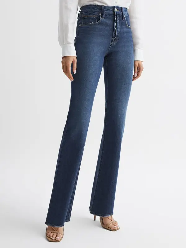 Good American Good Classic Boot Jeans - Indigo