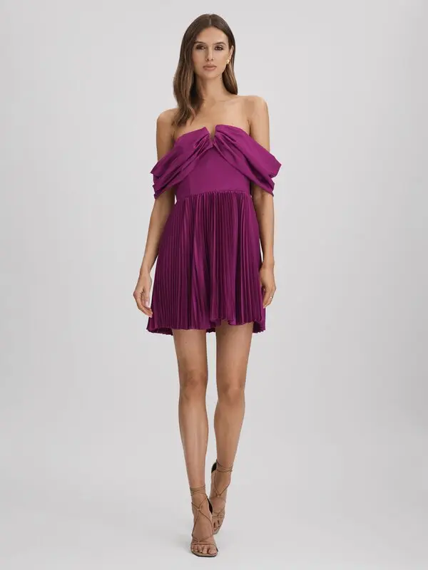 AMUR Off-the-shoulder Mini Dress