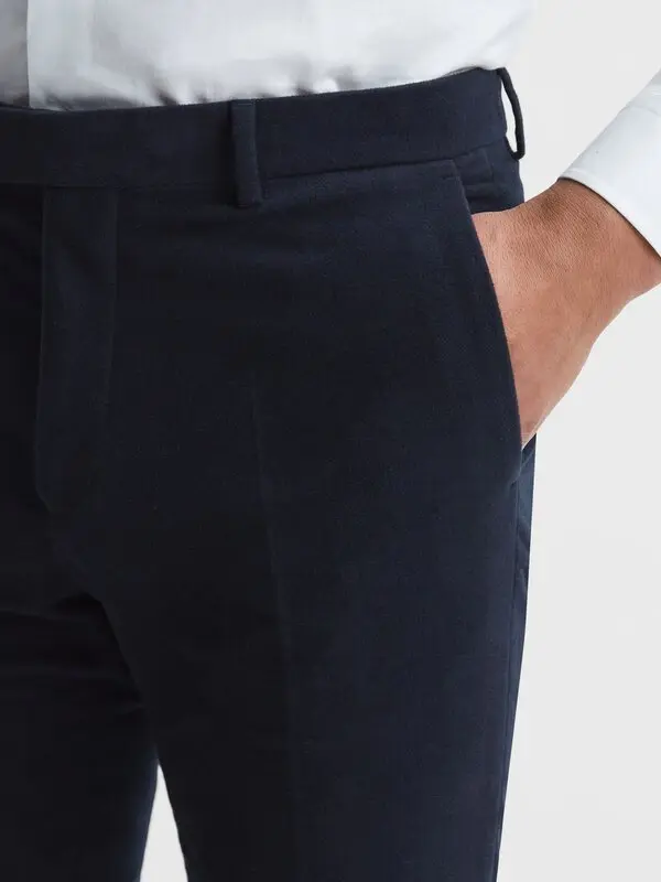 REISS Spark Slim Fit Moleskin Trousers