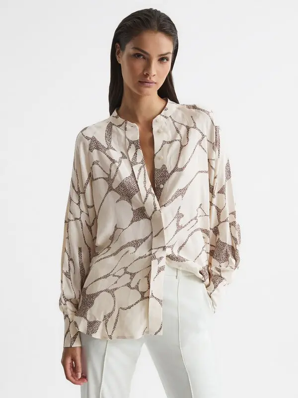 REISS Harri Printed Shirt