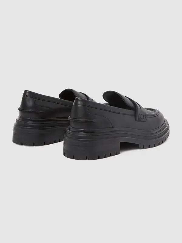 REISS Adele Leather Loafers
