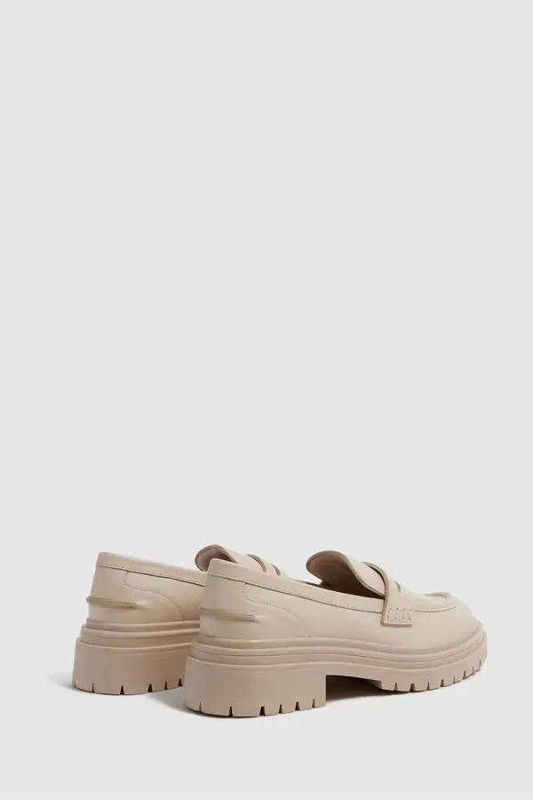REISS Adele Leather Loafers