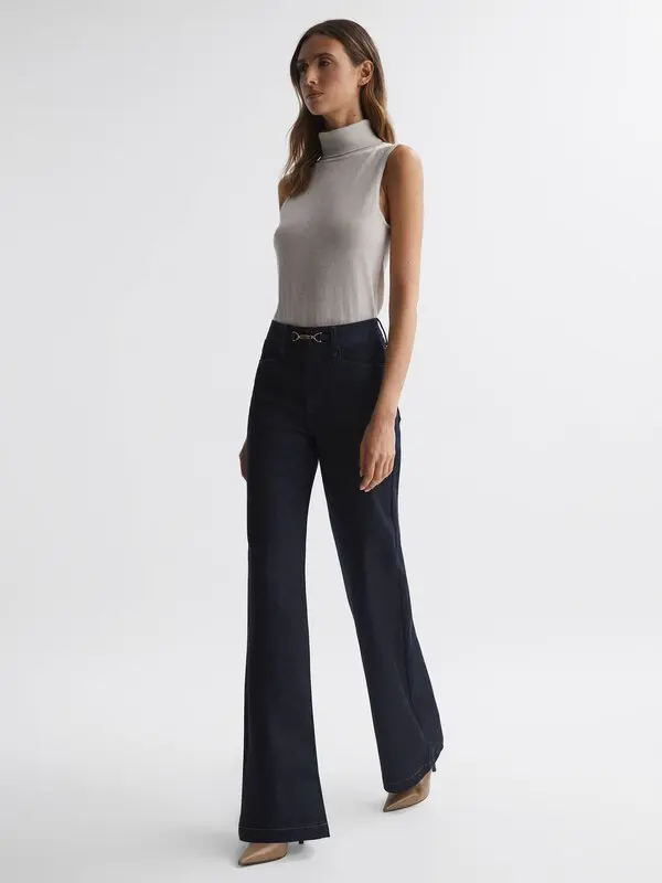 Paige Leenah High-rise Flared Jeans - Montecito