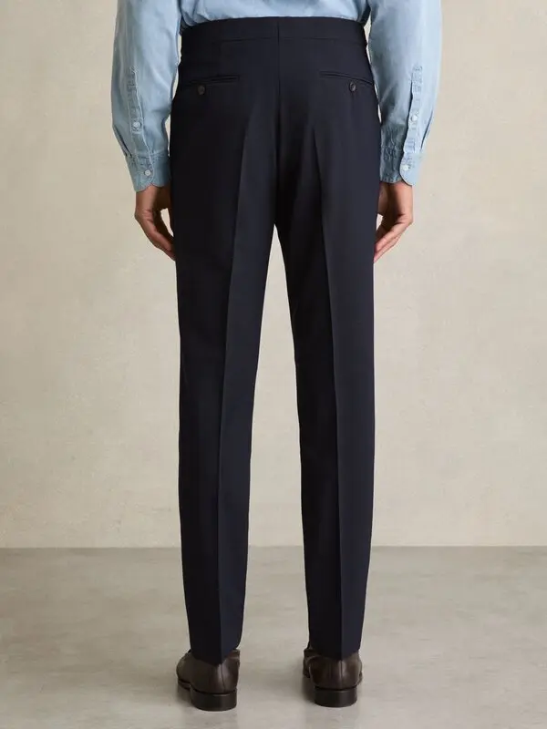 REISS Belmont Slim-fit Trousers - Navy