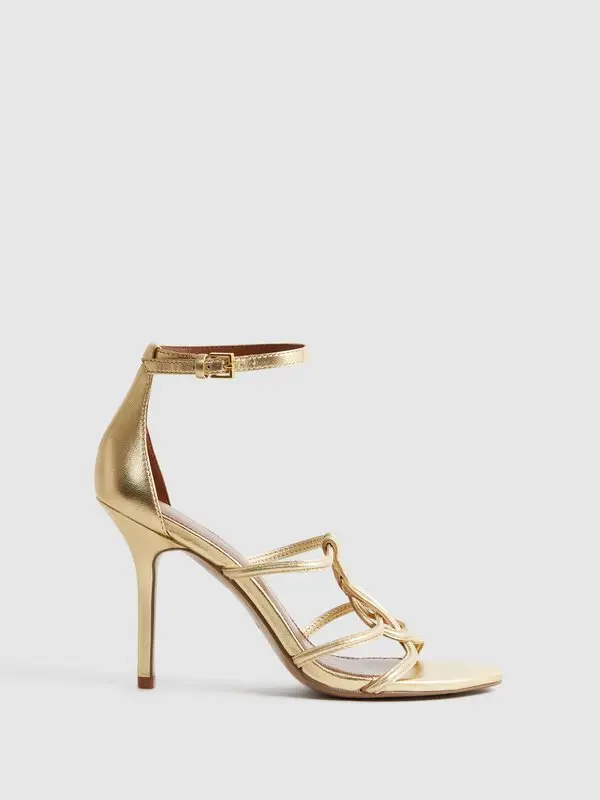 REISS Hallie Strappy Open-toe Heels