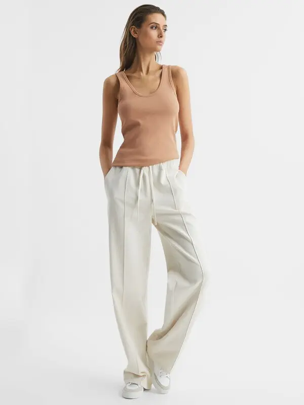 REISS Violet Scoop Neck Jersey Vest Top