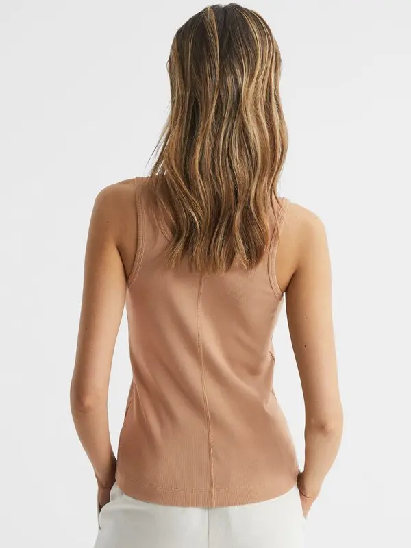 REISS Violet Scoop Neck Jersey Vest Top