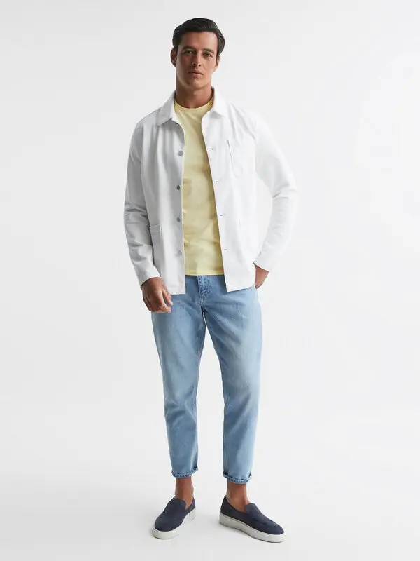 REISS Distant Cotton Twill Worker Jacket