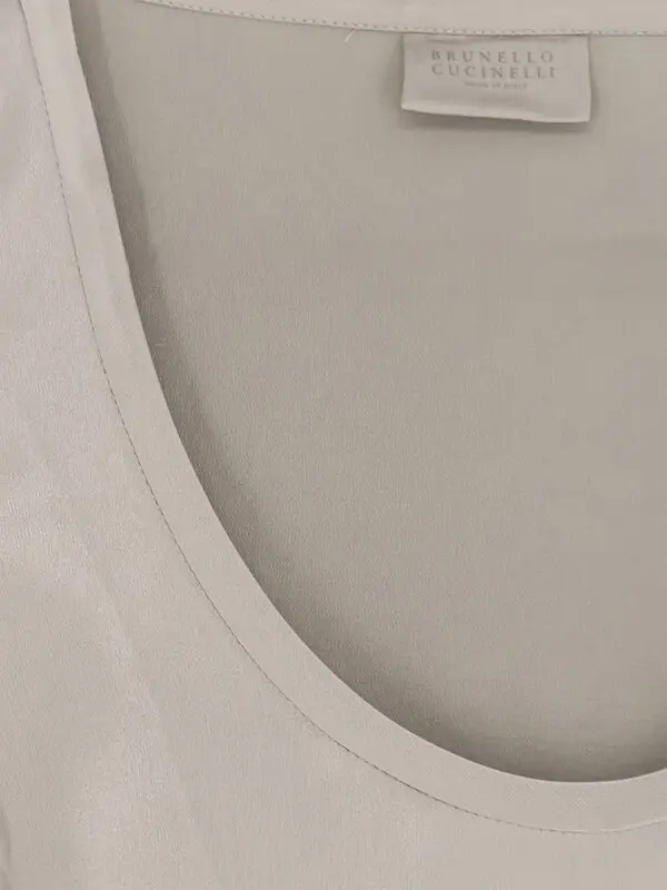 Brunello Cucinelli Sleeveless Top - Pearl