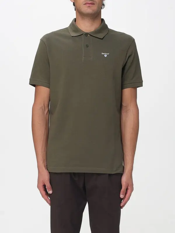 Barbour Cotton Polo Shirt With Logo - Green
