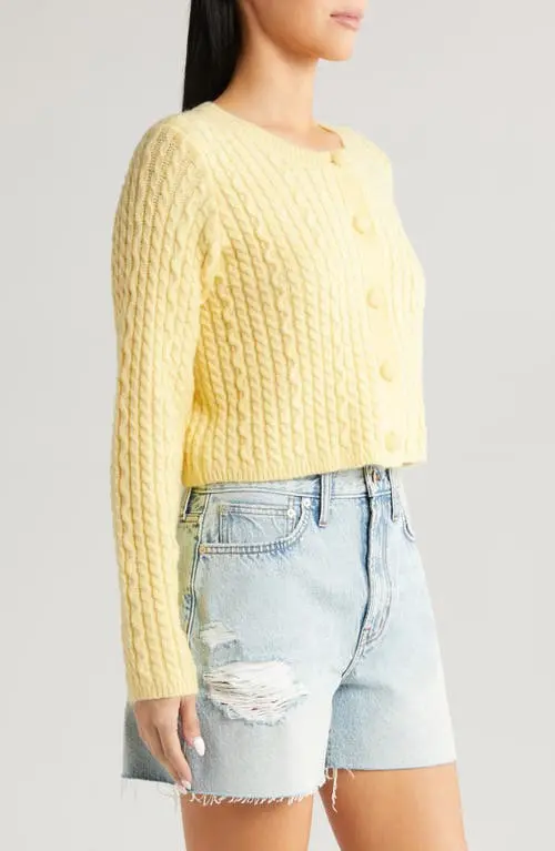 ALL IN FAVOR Crop Cable Cardigan