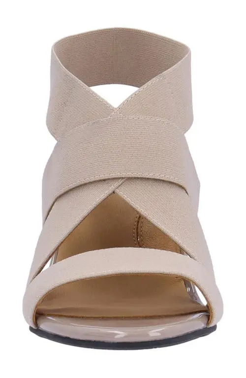 L'AMOUR DES PIEDS Lunette Ankle Strap Sandal - Taupe