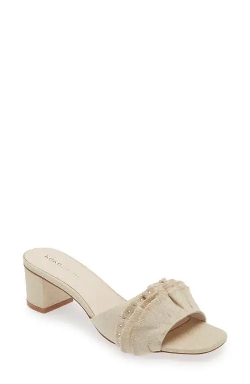 KOKO + PALENKI Leana Slide Sandal - Linen