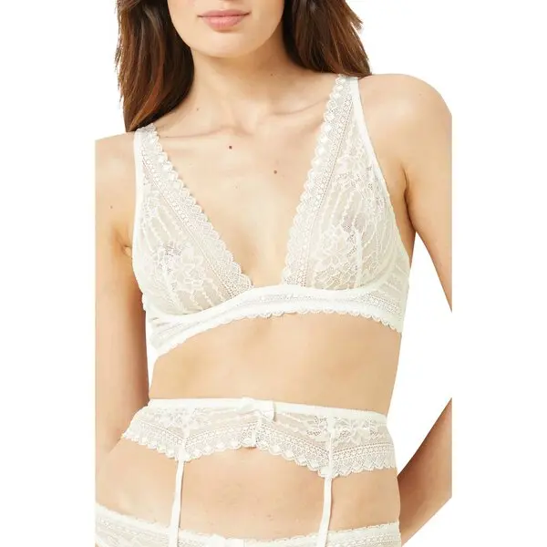 ETAM Panama Sheer Lace Contour Bra - Ecru