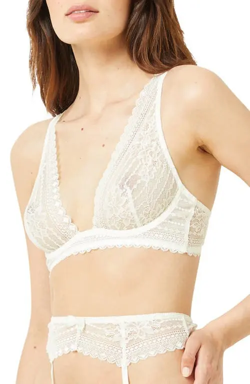 ETAM Panama Sheer Lace Contour Bra - Ecru
