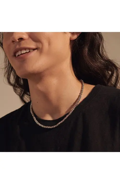 John Hardy Heishi Sterling Beaded Necklace