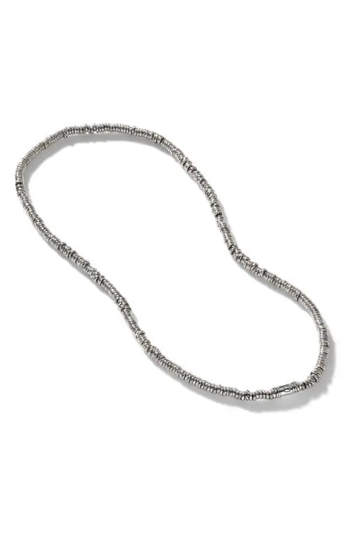 John Hardy Heishi Sterling Beaded Necklace