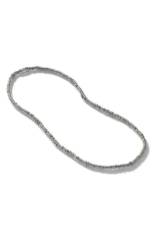 John Hardy Heishi Sterling Beaded Necklace