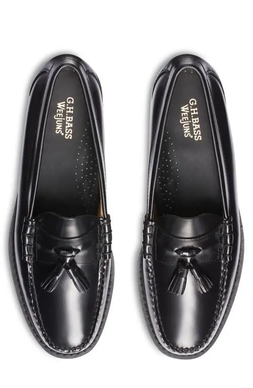 G.H.BASS Lennox Tassel Weejun Loafer - Black