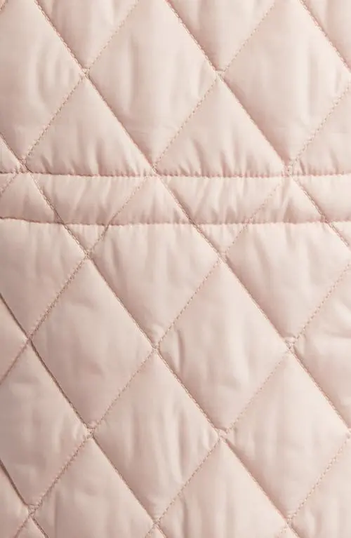 Michael Kors Water Resistant Diamond Quilted Hooded Jacket - Rosewater