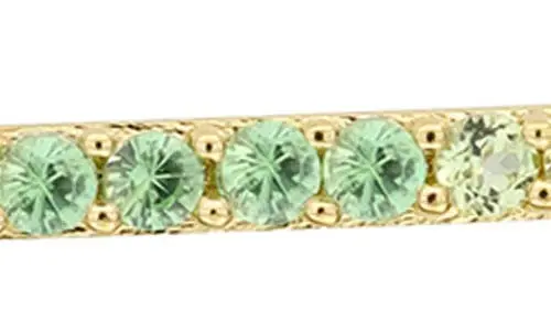 Bony Levy 14k Gold Bar Pendant Bracelet - Peridot Tsavorite