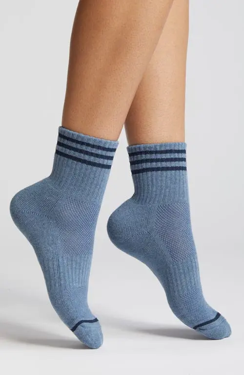 LE BON SHOPPE Girlfriend Quarter Socks - Indigo
