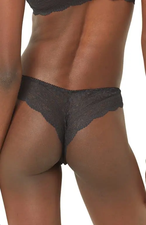 ETAM Idole Lace Tanga - Black
