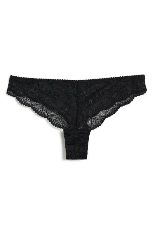 ETAM Idole Lace Tanga - Black