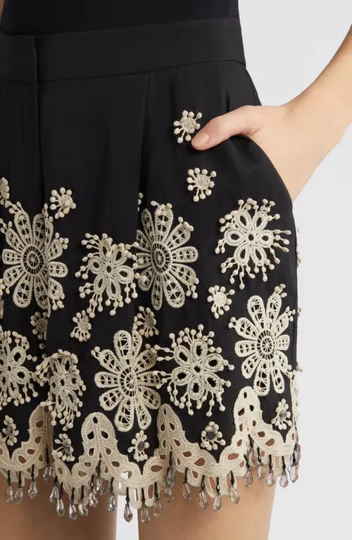 Kobi Halperin Annabel Embroidered Shorts