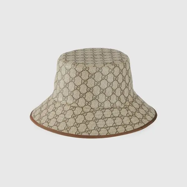 Gucci Gg Supreme Tender Bucket Hat - Beige | Editorialist