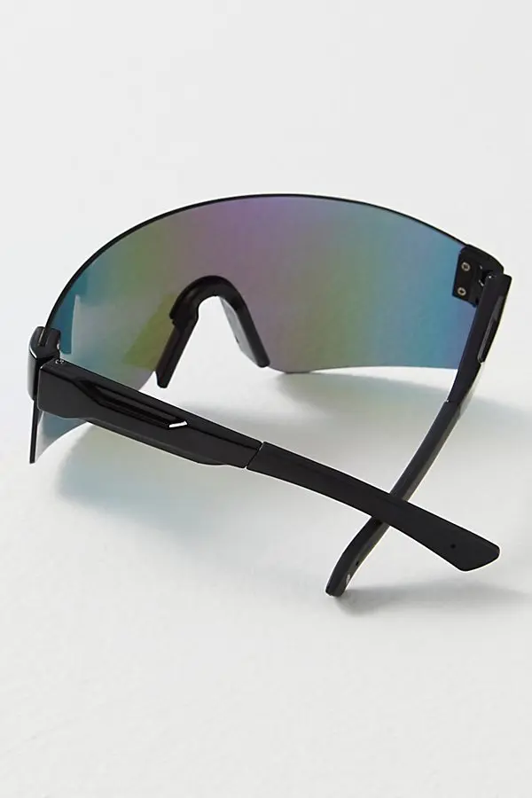 Free People Born To Run Oversized Sunglasses - Black Prism  display picture 2