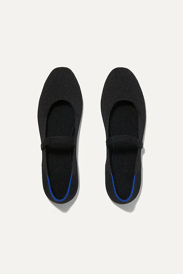 Rothy's The Square Mary Jane Flats - Black