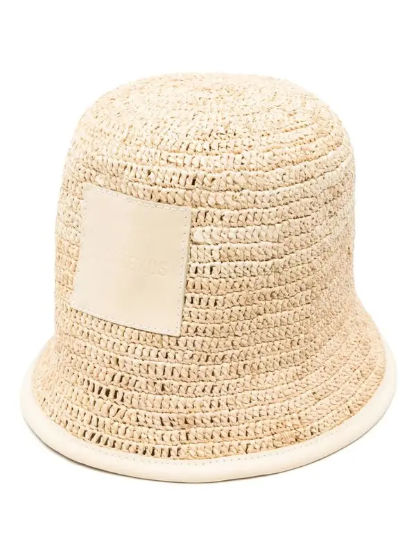 Jacquemus Le Bob Soli Bucket Hat - Neutrals