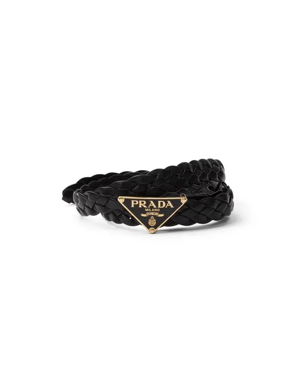 Prada Nappa Leather Belt - Black