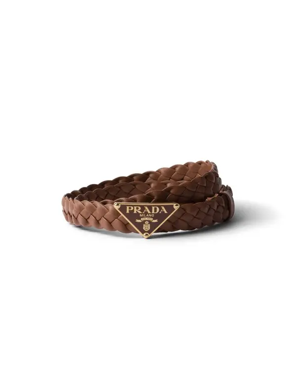Prada Nappa Leather Belt - Brown