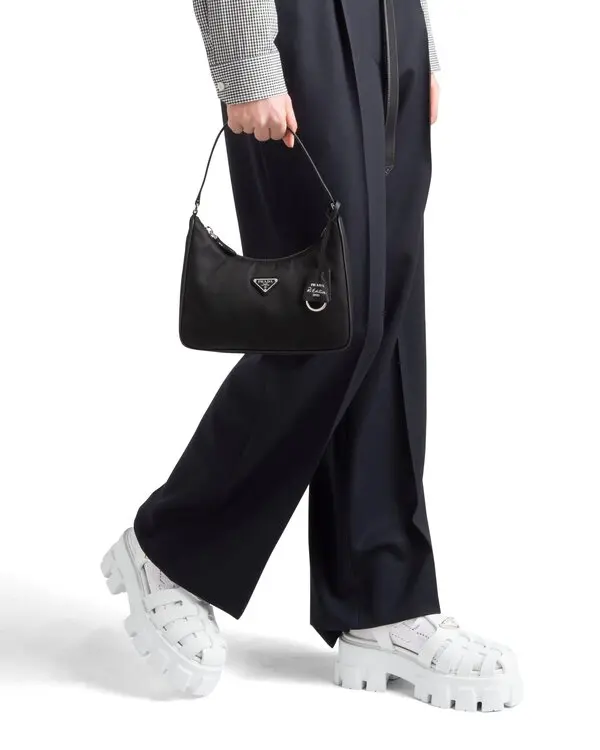 Prada Rubber Monolith Sandals - White