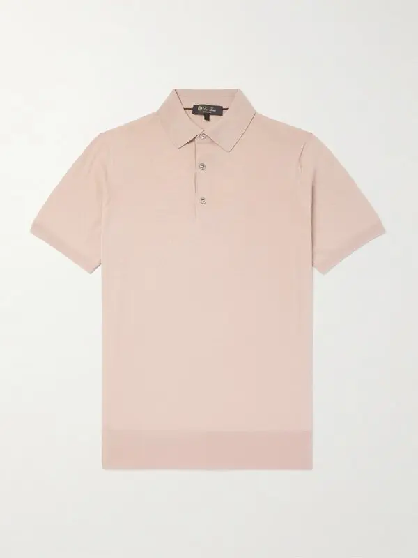 Loro Piana Wish® Wool Polo Shirt - Pink