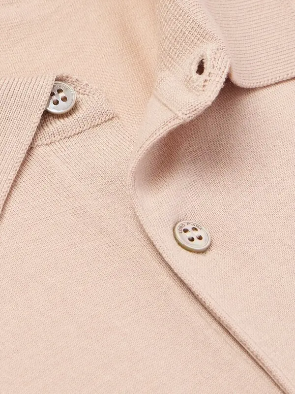 Loro Piana Wish® Wool Polo Shirt - Pink