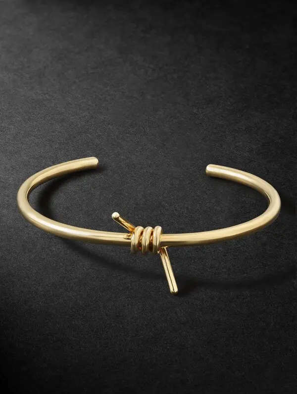 Established Barbed Wire 14-karat Cuff - Gold