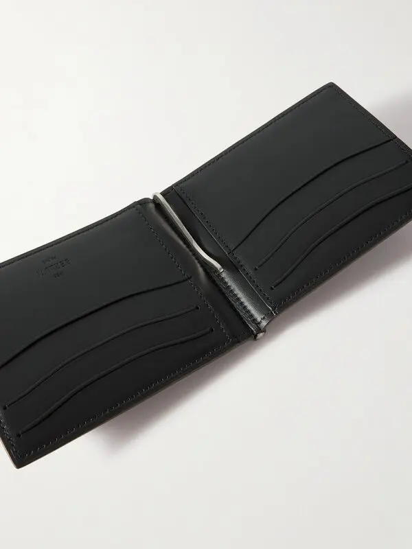 Berluti Figure Scritto Venezia Leather Bifold Wallet With Money Clip - Brown